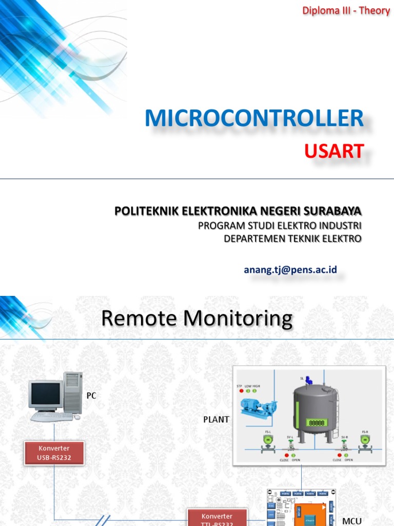 Microcontroller Usart | PDF | Microcontroller | Data