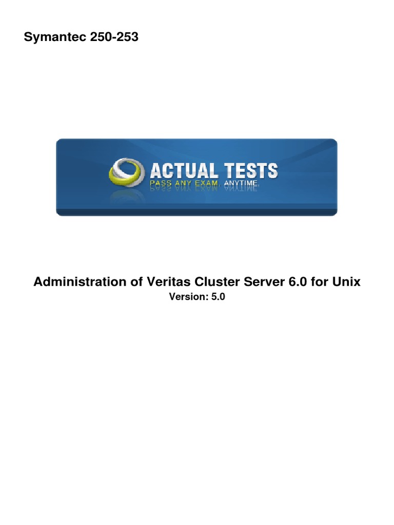 Administration of VERITAS Cluster Server 6.0 for UNIX | Computer ...