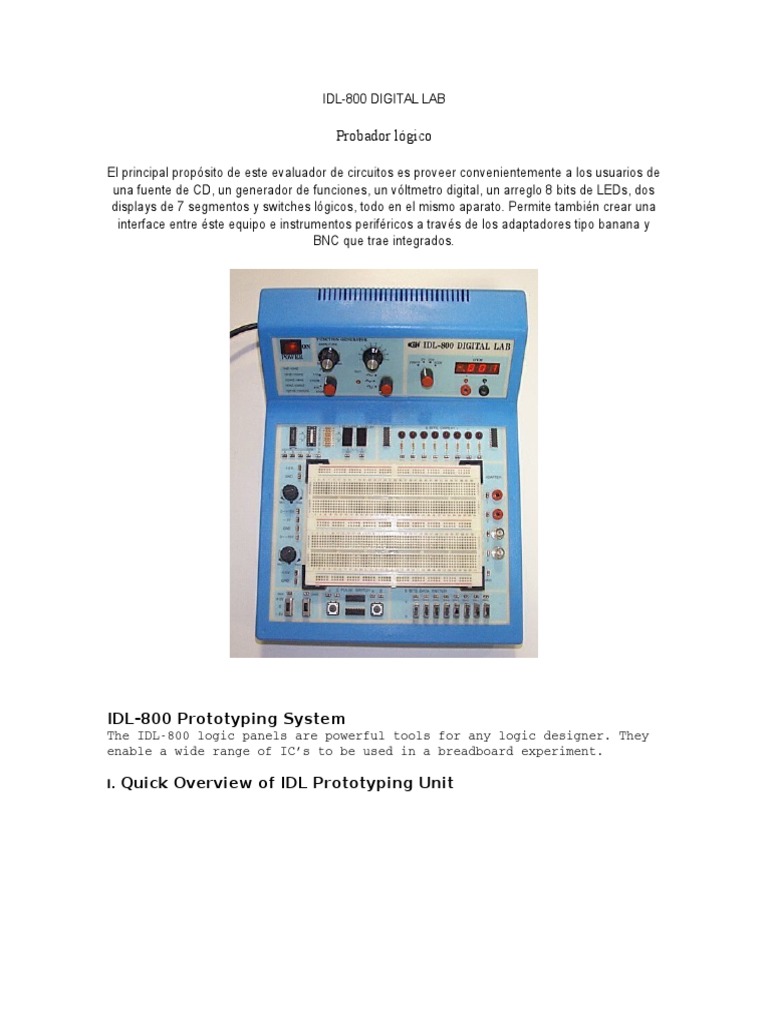 Manual ID 800 | PDF | Electronic Circuits | Integrated Circuit