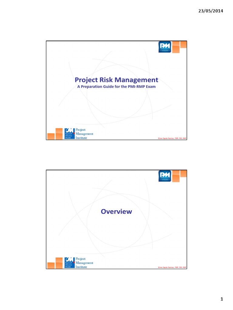 Project Risk Management: A Preparation Guide For The PMI-RMP Exam | PDF ...