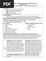 Quadratic Formula Lesson Plan | PDF | Quadratic Equation | Equations