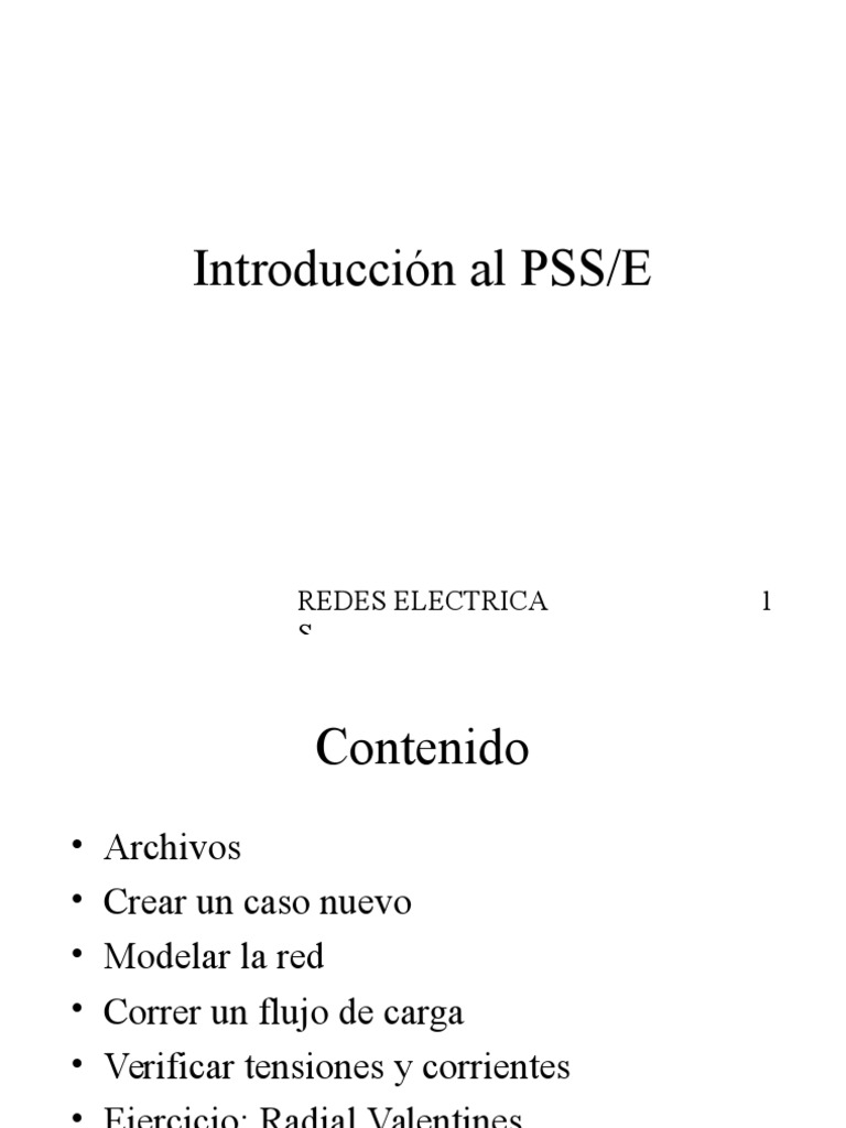 PSSE | PDF