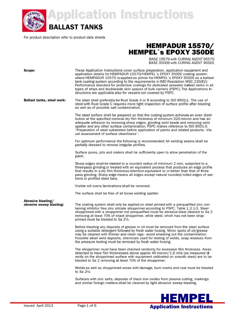 Ai Hempadur 15570 English 15570-350de | PDF | Ultraviolet | Negligence