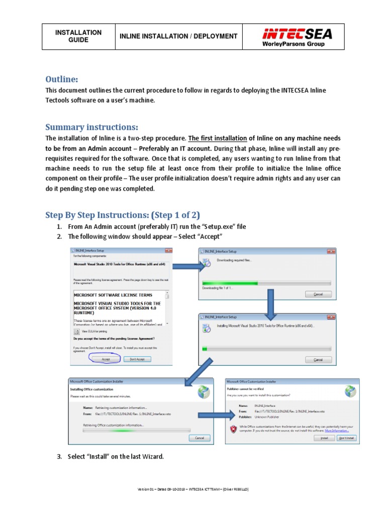 Outline:: To Be From An Admin Account - Preferably An IT Account ...