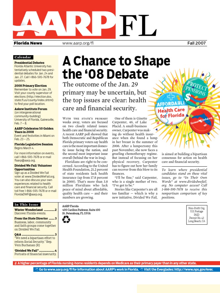 Florida Fall 2008 | PDF | Aarp | Medicaid