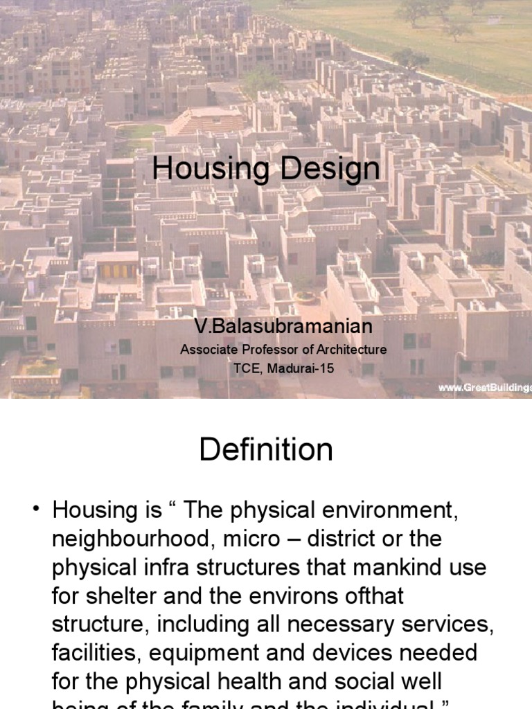 Understanding Housing Design Concepts | PDF | Infrastructure ...