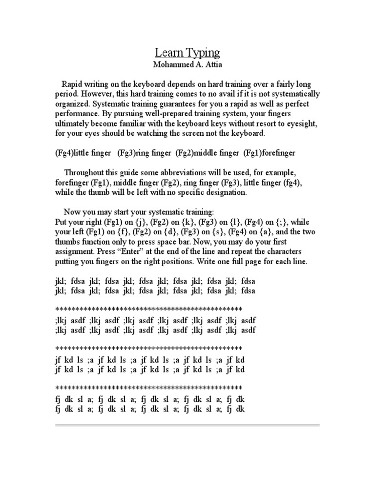 Learn Typing | PDF | Writing Implements | Input/Output