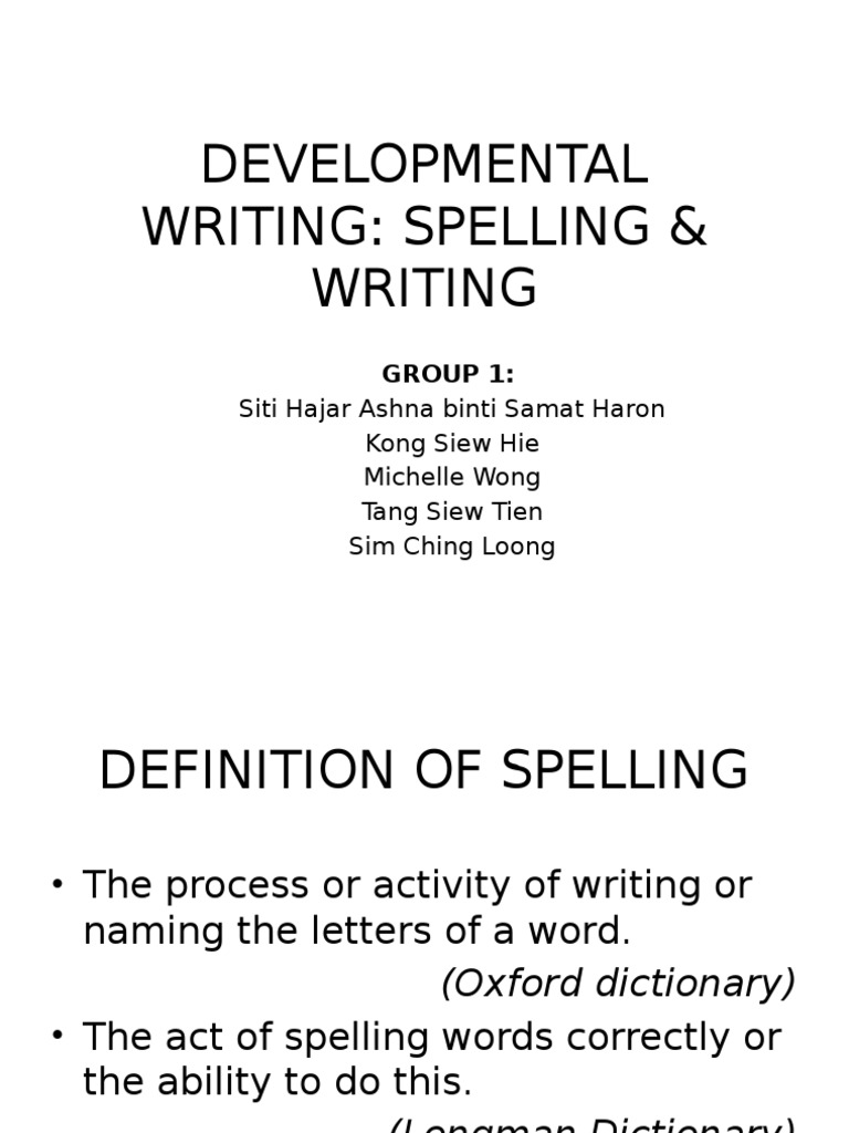 Developmental Writing | PDF | Oral Communication | Writing