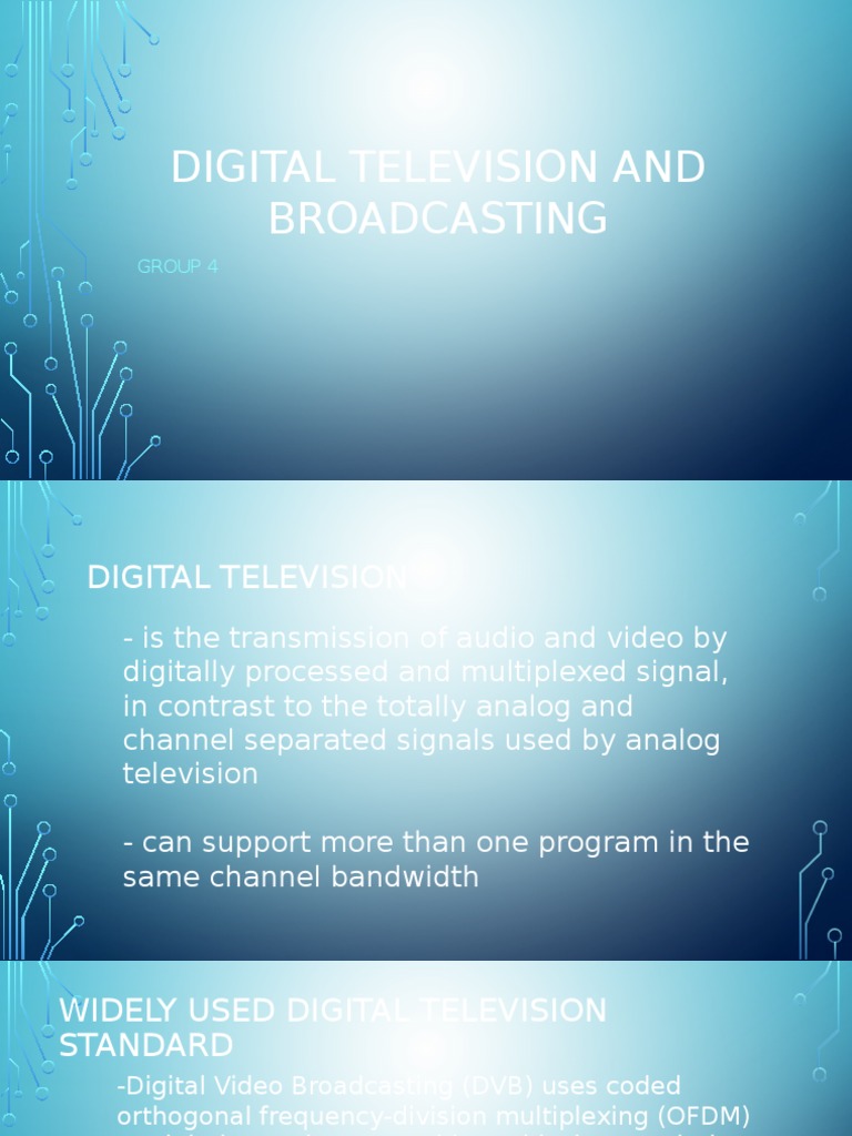 Digital Video Broadcasting Overview | PDF | Digital Television | High ...
