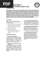 Shell Turbo Oil T 32 Datasheet | PDF | Motor Oil | Turbocharger