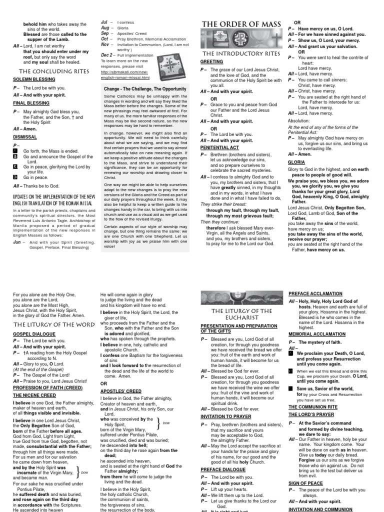 New Roman Missal | PDF | Mass (Liturgy) | God The Father