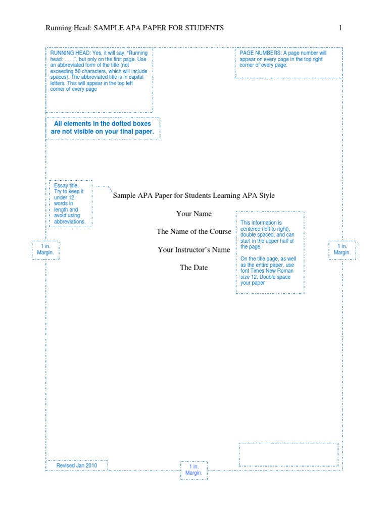 Apa Sample Paper 6th Ed | Citation | Plagiarism
