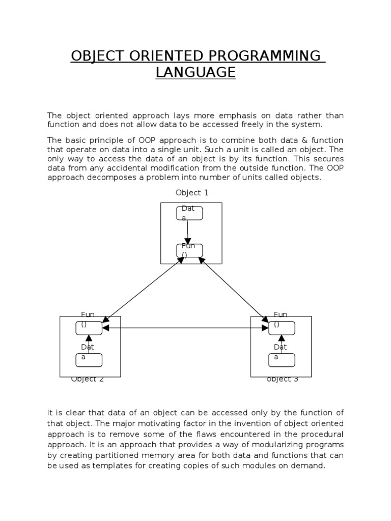 Object Oriented Programming Language Pdf Constructor Object 