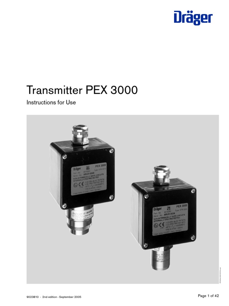 PEX 3000 Instr-Use | Amplifier | Sensor