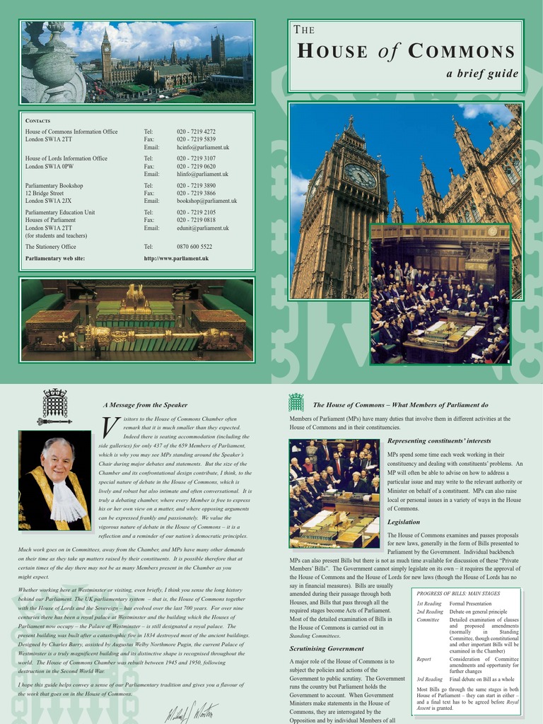 House of Commons | PDF | House Of Commons Of The United Kingdom ...