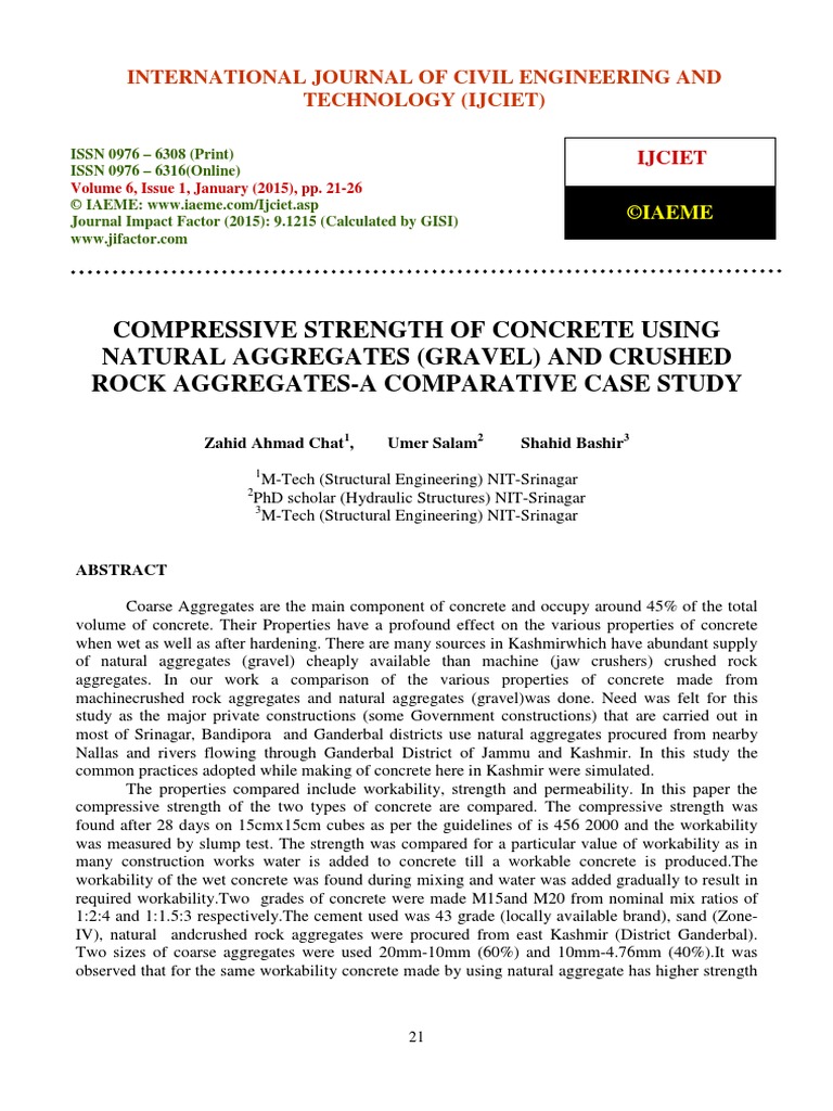 Compressive Strength of Concrete Using Natural Aggregates - Gravel ...
