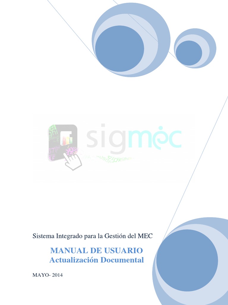 Manual Usuario Actualizacion Documental | PDF | Point and Click | Archivo de computadora