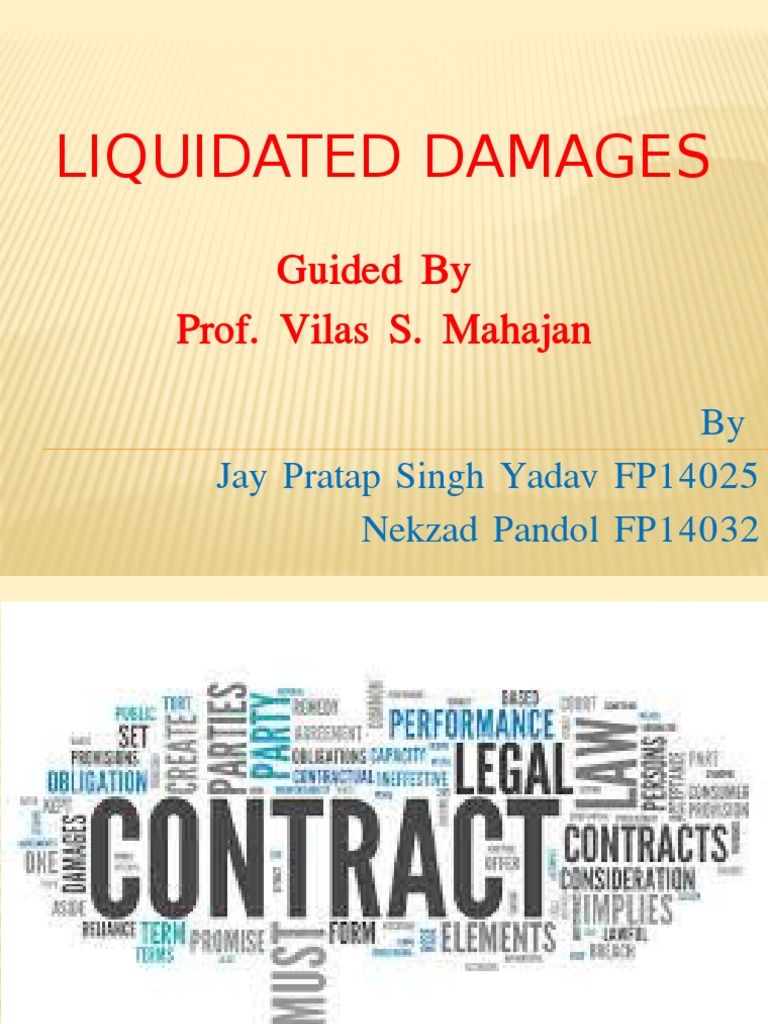 Liquidated Damage | PDF | Liquidated Damages | Breach Of Contract