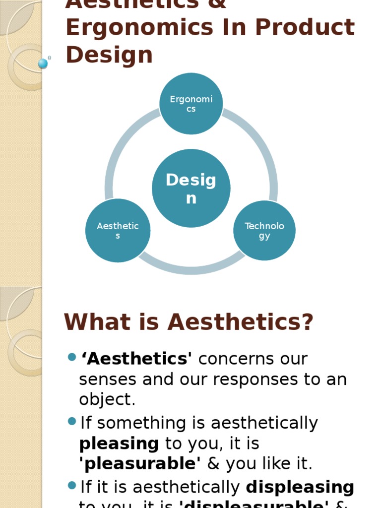 Aesthetics & Ergonomics in Product Design | PDF