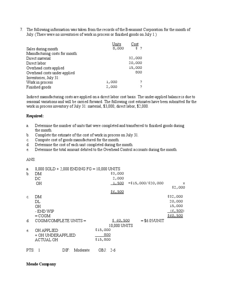 Cost Draft 2 | PDF | Cost Of Goods Sold | Inventory