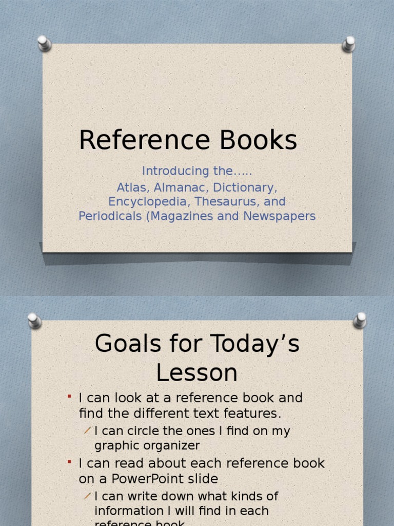 Intro To References 3rd Grade | PDF