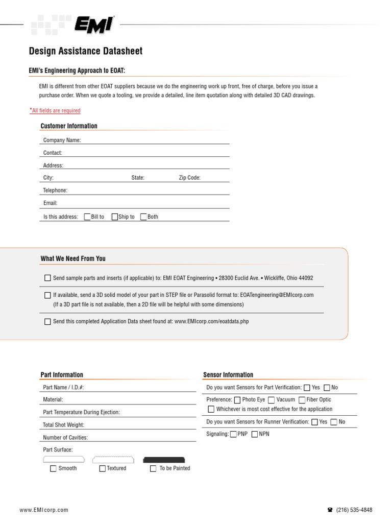 EOAT DesignAssistanceForm | PDF | 3 D Modeling