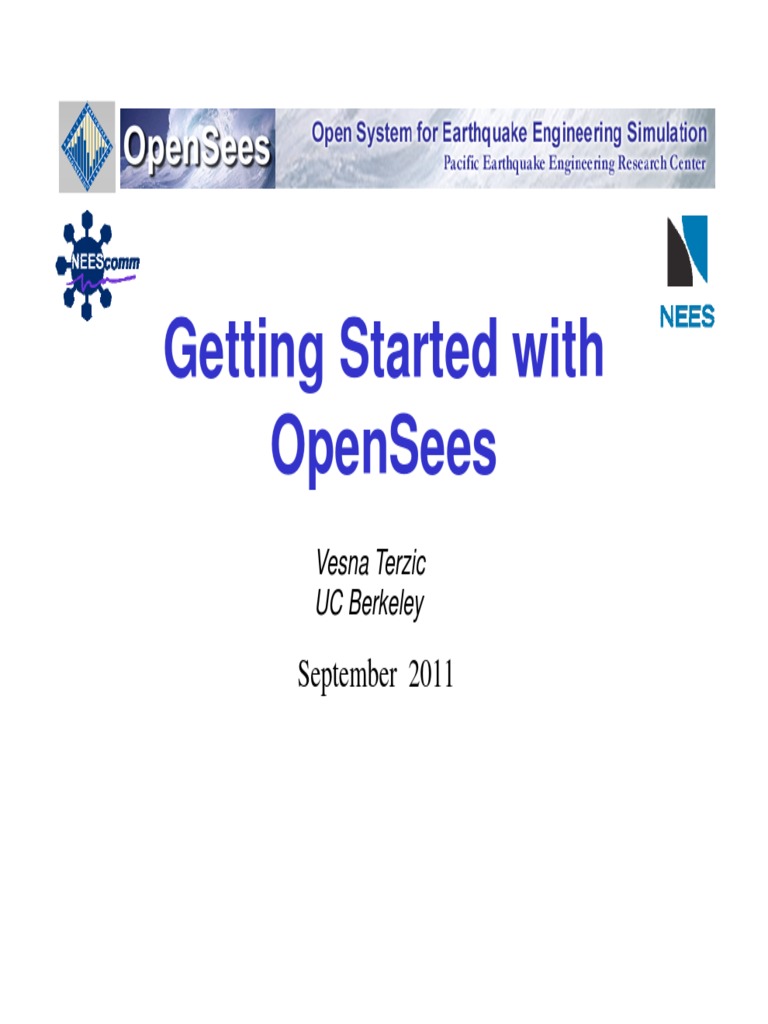 Getting Started OPENSEES PDF | PDF | Computer Science | Software