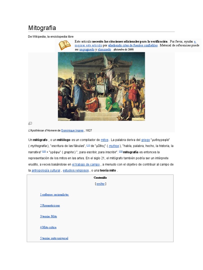 Mitografía | PDF | Mitología | Antropología