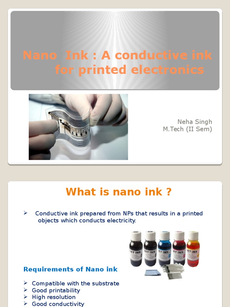 Nano Ink | PDF | Nanoparticle | Ink