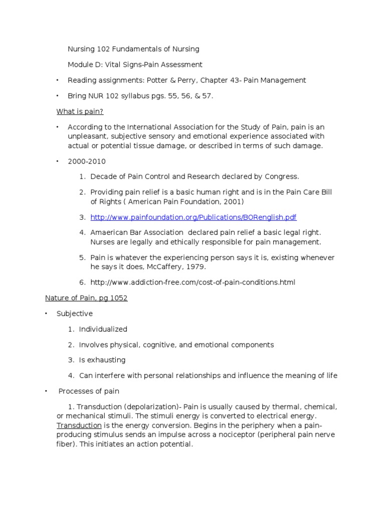 Pain Assessment and Management Overview | PDF | Pain Management | Pain
