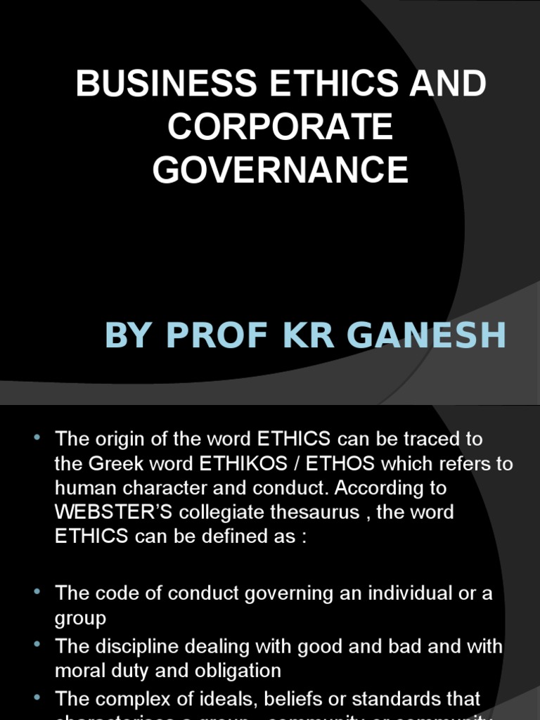 Bus Ethics Lec 1 | PDF | Business Ethics | Morality