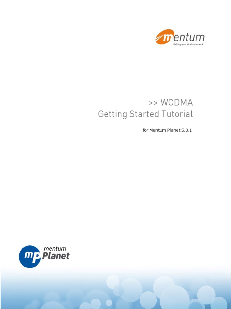 WCDMA Tutorial For Mentum Planet Vs 5 3 1 | PDF | Button (Computing ...
