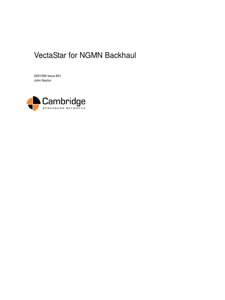 CBNL VectaStar NGMN Requirements Mapping | PDF | Quality Of Service | I Pv6