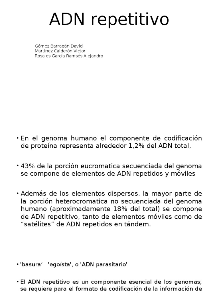 Importancia del ADN Repetitivo en Cromatina | PDF | Adn | Cromatina
