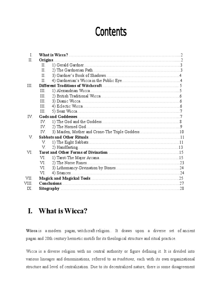 Understanding Wicca: Origins & Traditions | PDF | Wheel Of The Year | Wicca