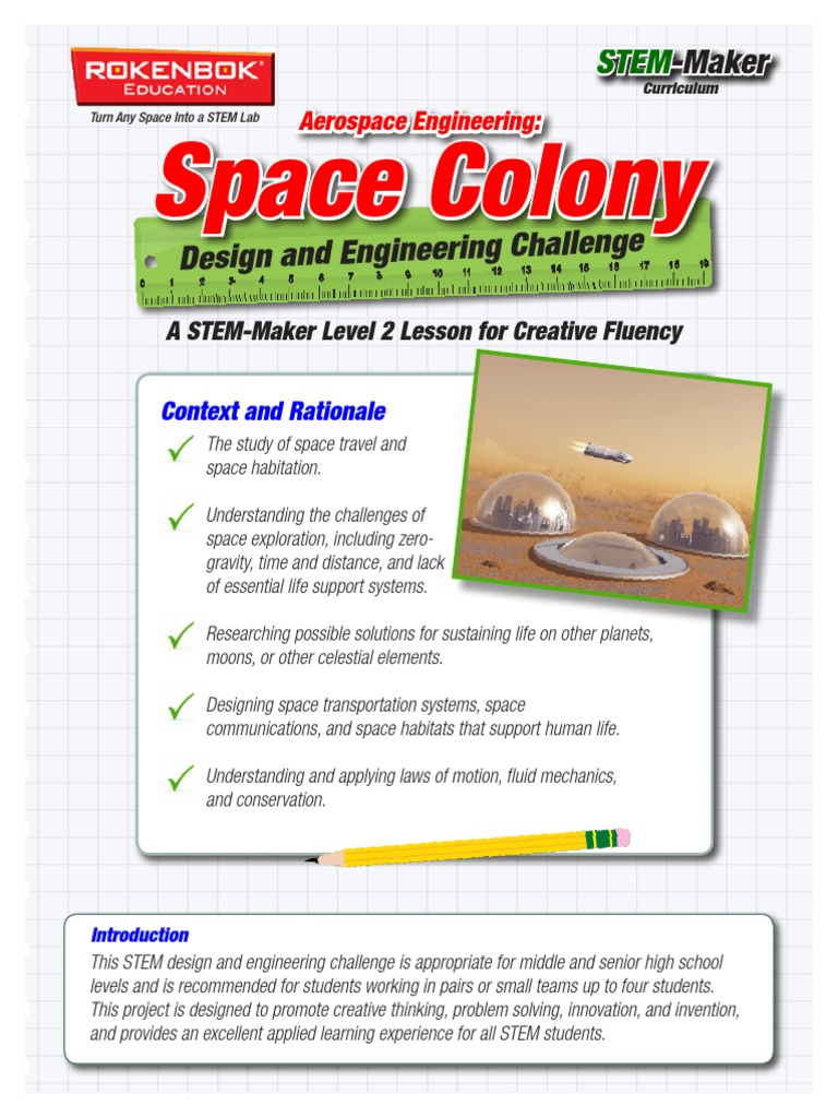 Space Colony Design Challenge | PDF | Space Colonization | Mars
