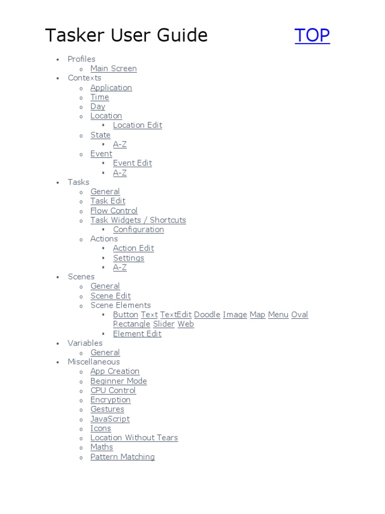 Tasker User Guide | PDF | Icon (Computing) | World Wide Web