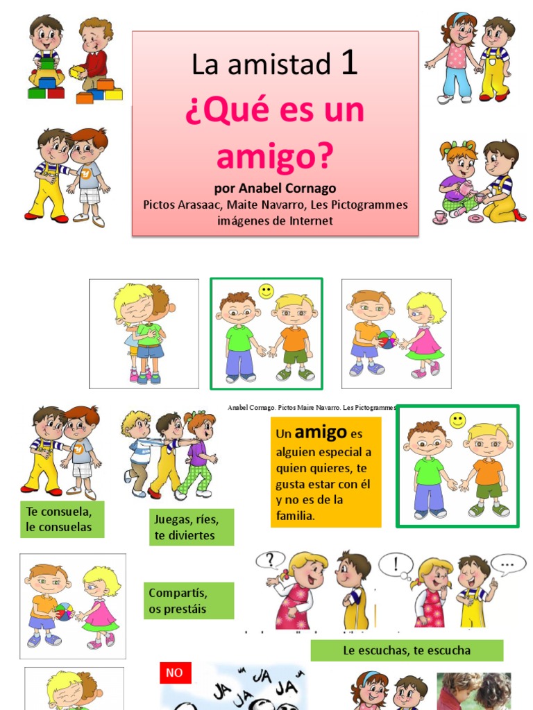 ¿Qué es un amigo? Definición y valores | PDF | Ocio | Entretenimiento ...