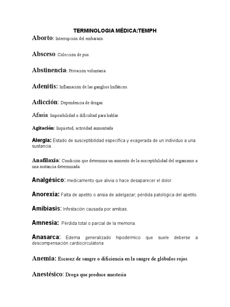 TERMINOLOGIA MÉDICa 2 | PDF | Corazón | Presión sanguínea