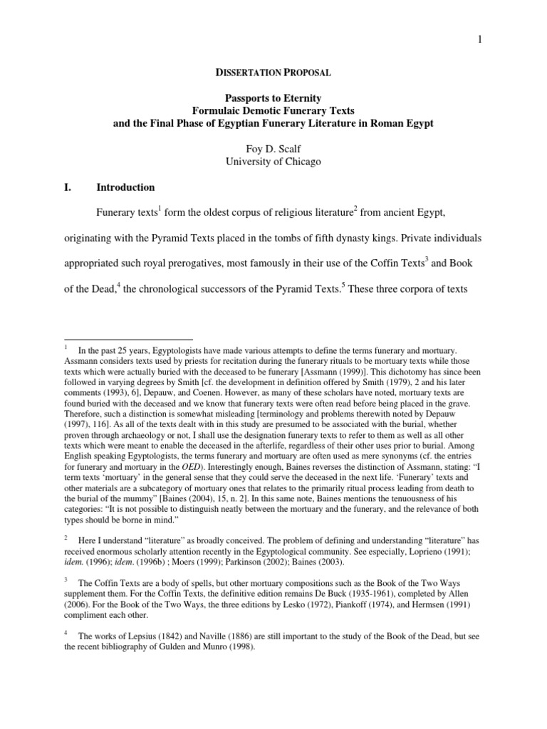 Foy Scalf - Passports To Eternity - Proposal - Dissertation | PDF ...