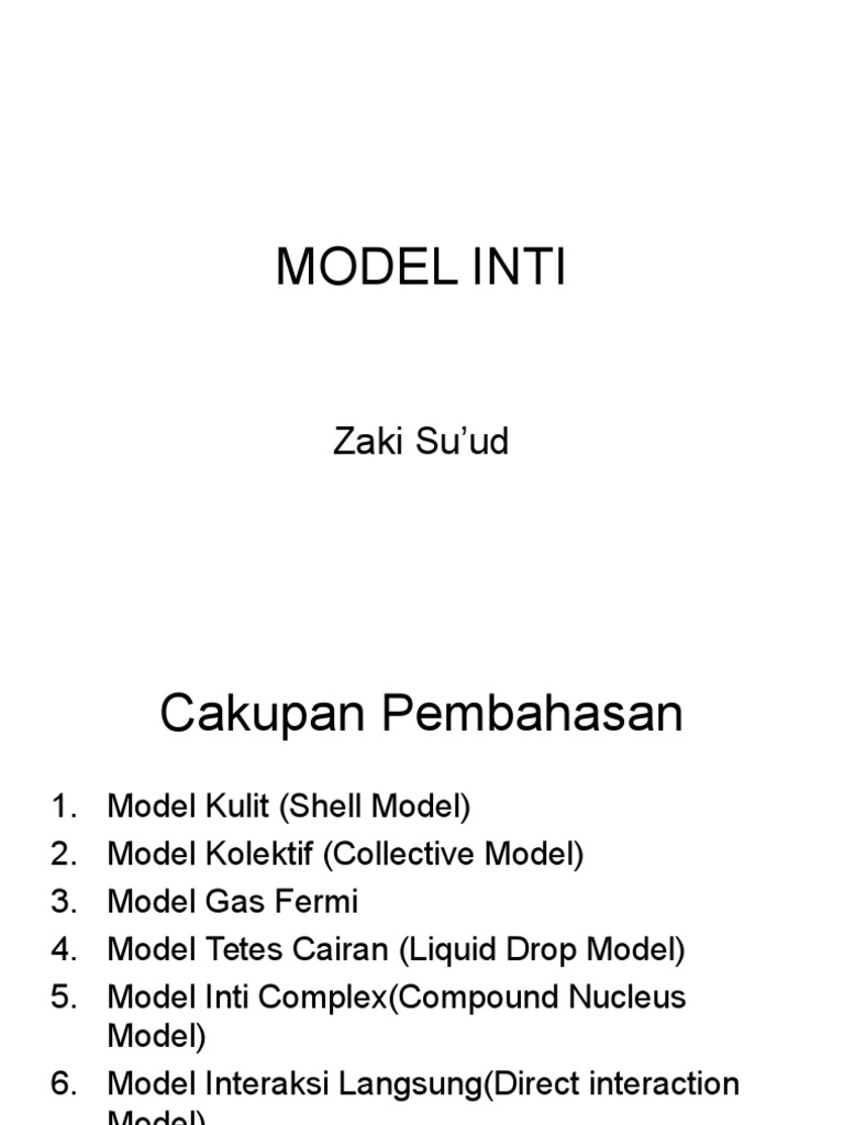 Model Inti Modif1 | PDF