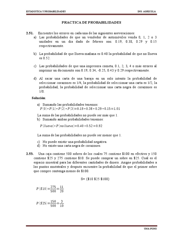 ejercicios de probabilidades | Probabilidad | Educación Secundaria