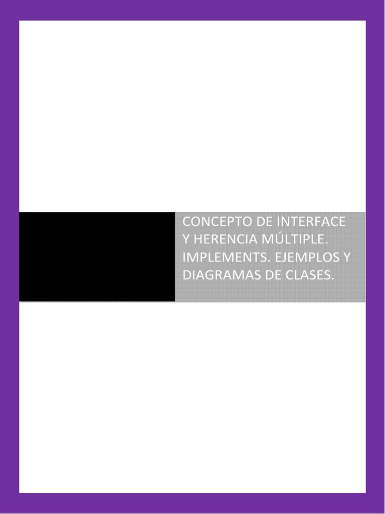 Herencia Multiple 2 | PDF | Herencia (Programación Orientada a Objetos) | Java (lenguaje de ...