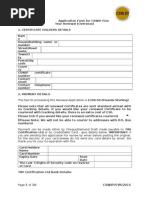 Application Form For CSWIP 10 Year Re-Certification | PDF ...