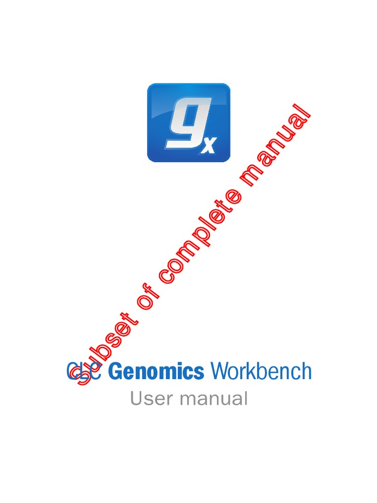 CLC Genomics Workbench User Manual Subset | Download Free PDF | File Format | Dna Sequencing
