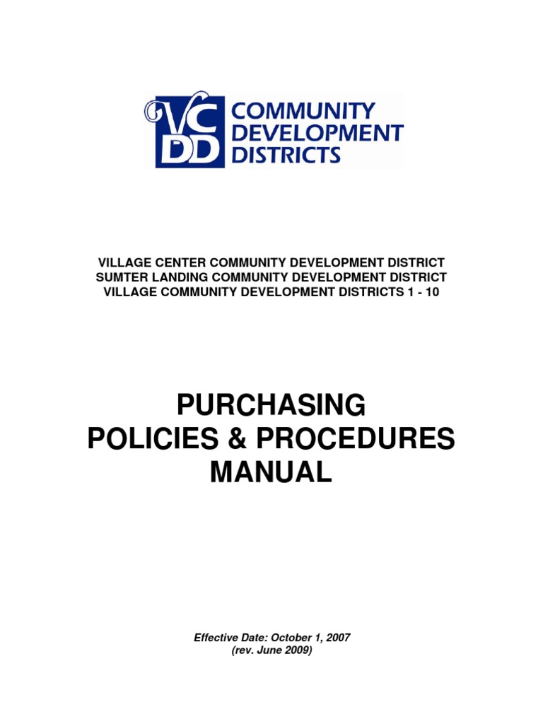 Purchasing Manual | PDF