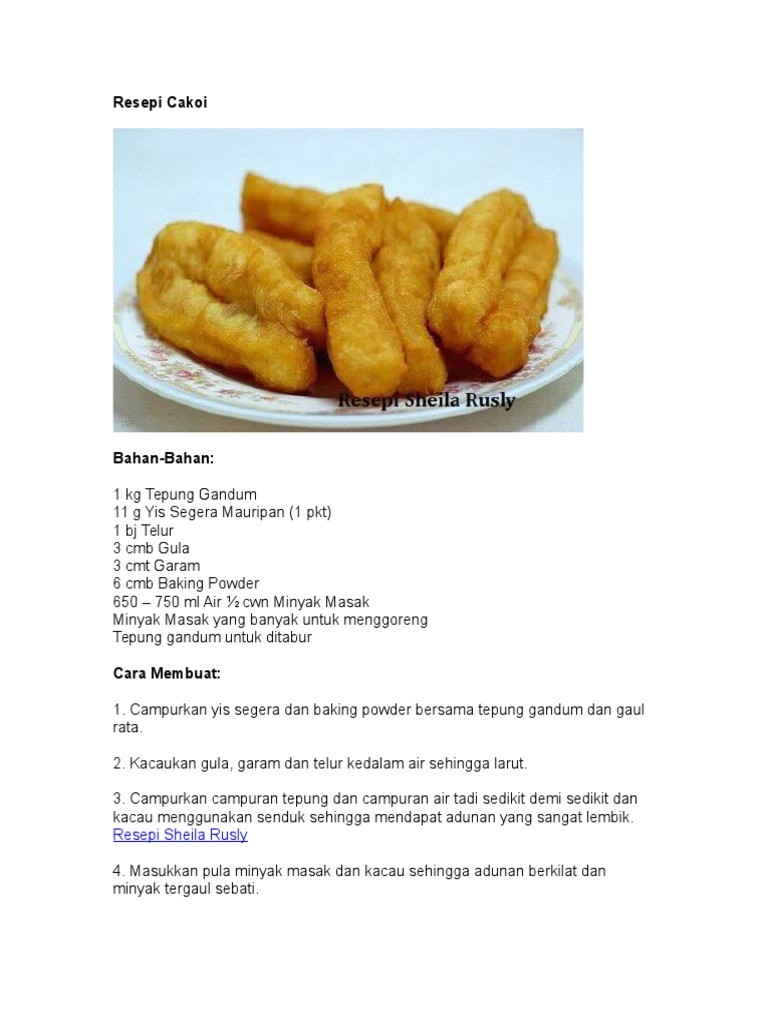 Resepi Cakoi | PDF