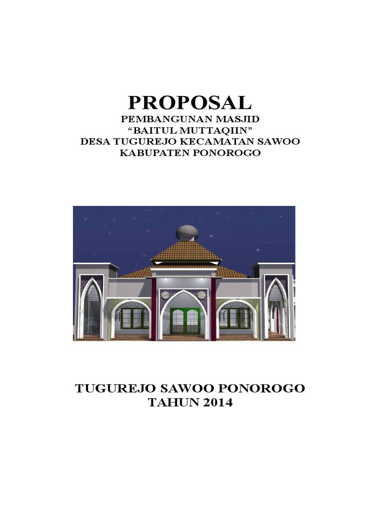 Proposal Masjid | PDF