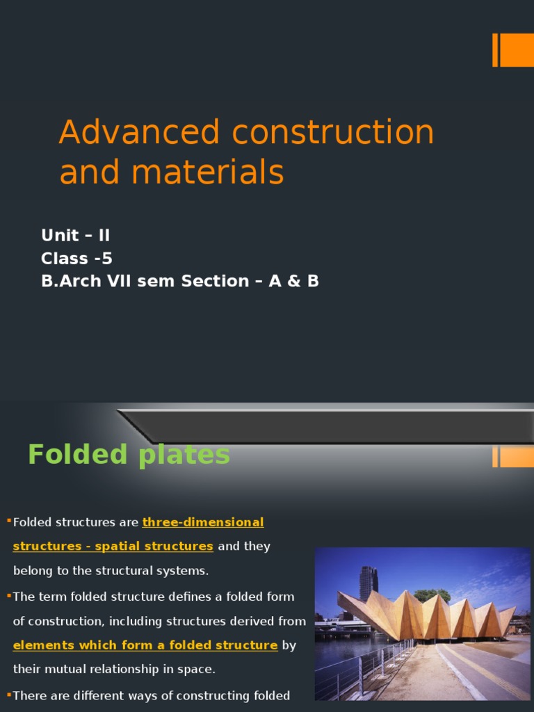 Understanding Folded Plate Structures | PDF | Stairs | Structural Steel