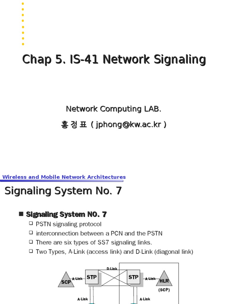 IS41 Signaling | PDF | Telephony | Computer Network